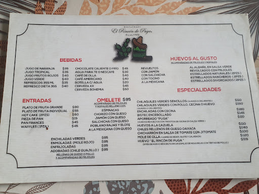 Restaurante El Rincon de Puga en Ixtapan de la Sal