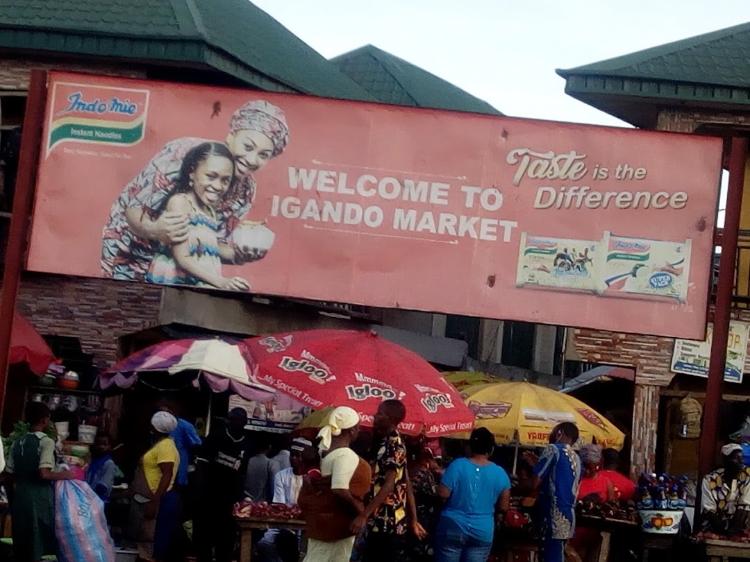 Igando Market in the city Lagos