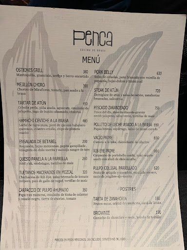Restaurante Penca Cocina de Brasa, México en Los Cabos