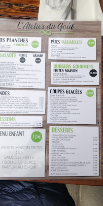 L’atelier du goût à Provins MENU / CARTE