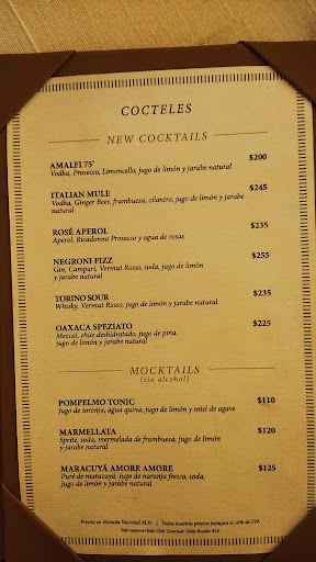 Restaurante Negroni Midtown en Guadalajara