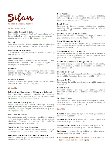 Restaurante Silan en Barcelona