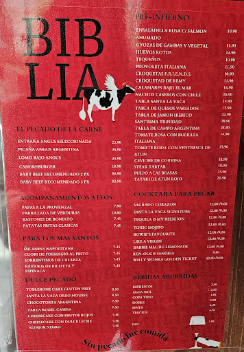 Restaurante Santa La Vaca en Madrid