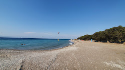 Paradisi Beach 🏖️ Rhodes island, Greece - detailed features, map, photos