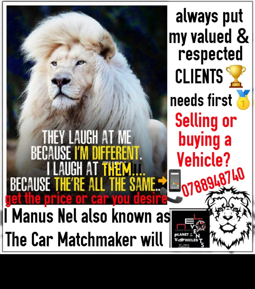 Car Matchmaker TA Nels Planet of Vehicles in the city Kempton Park