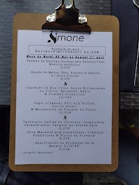 Simone à Rouen MENU / CARTE