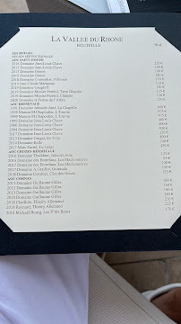 La Table du Castellet à Le Castellet MENU / CARTE