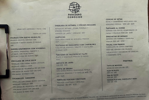 Restaurante Paradero Conocido en Cuauhtémoc