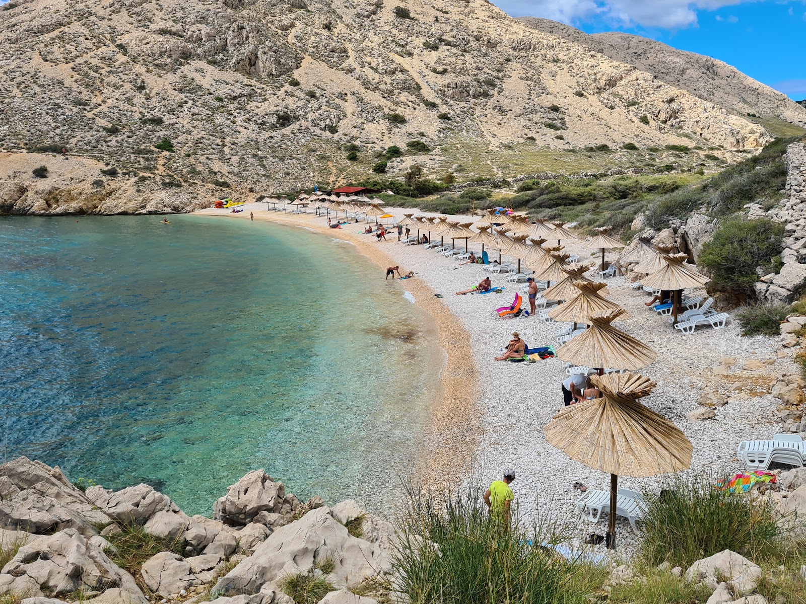 Oprna Bay beach (Uvala Oprna) 🏖️, Krk island (Croatia)- see all ...
