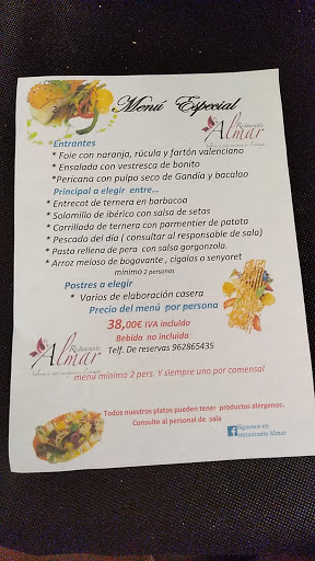 Restaurante Almar en Gandia