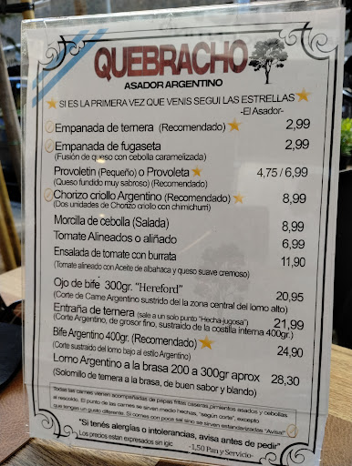 Restaurante Quebracho asador, parrilla en Santa Cruz de Tenerife
