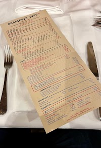 Brasserie Lipp à Paris MENU / CARTE