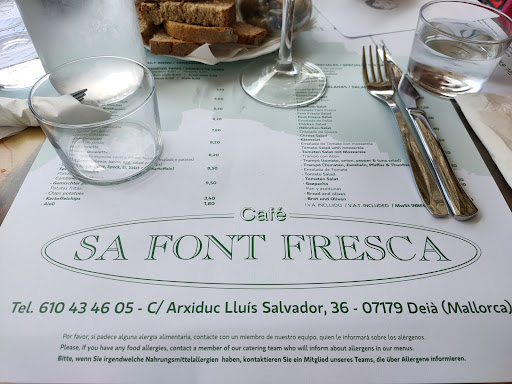 Restaurante Sa Font Fresca en Deià