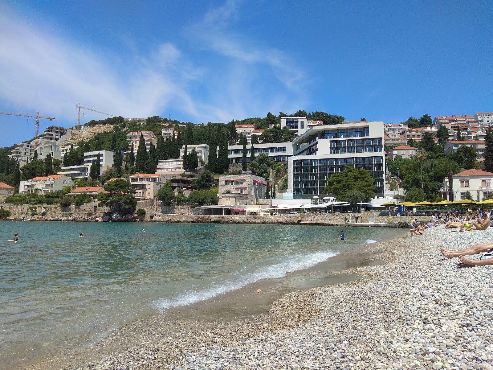 Uvala Lapad beach Dubrovnik - one of the best beaches of Dubrovnik