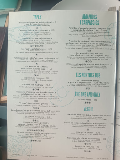 Restaurante Mirablau en Barcelona