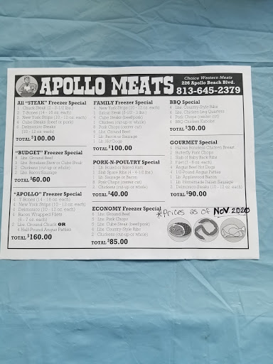 Butcher Shop «Apollo Meats», reviews and photos, 226 Apollo Beach Blvd ...