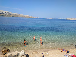 Suncana beach 🏖️ Metajna, Otok Pag, Hrvaška - podrobne funkcije, zemljevid, fotografije