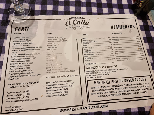 Restaurante El Caliu de Castellar en Castellar del Vallès