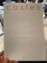 Hôtel Costes Restaurant à Paris MENU / CARTE