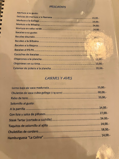 Restaurante La Colina en Madrid