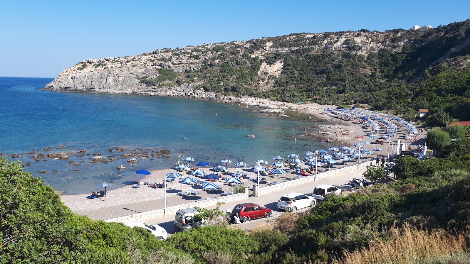 Mandomata Beach 🏖️ Rhodos eiland, Griekenland - gedetailleerde ...