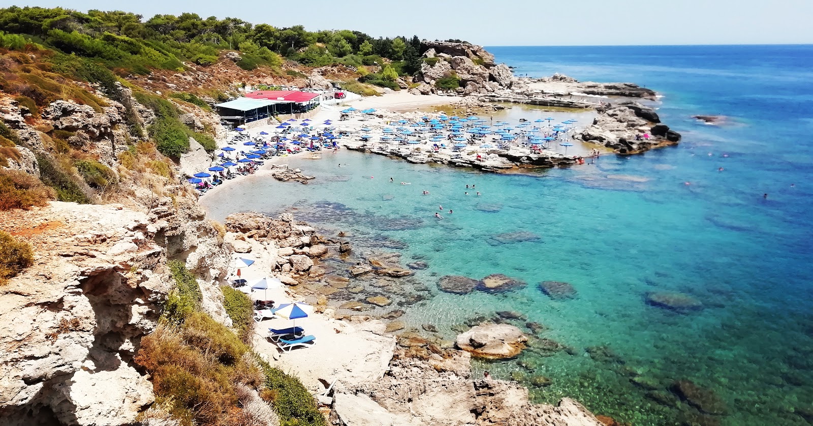 Tassos Beach 🏖️ Rodos, Grecia - caratteristiche dettagliate, mappa, foto