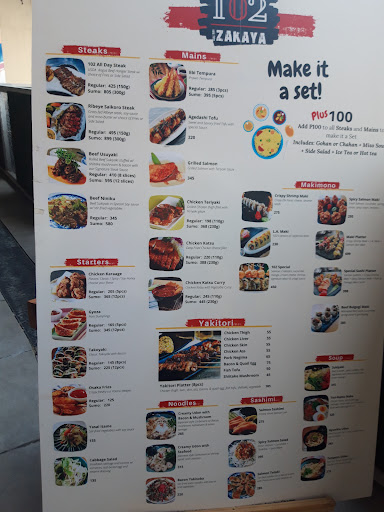 102 Izakaya - 4th Level, Top Of The Glo, Palm Drive, Glorietta 2 ...