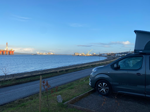 Overnight motorhome campsite - Cromarty Camping