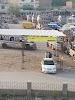 haji camp bus stop in the city Peshawar