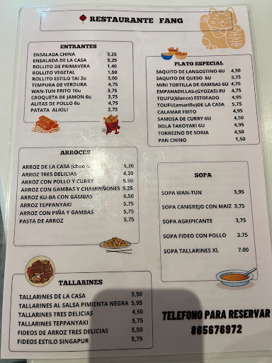 Restaurante Cafeteria Fang en Alicante