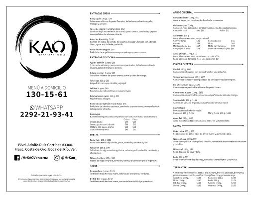 Restaurante Mr Kao, México en Boca del Río