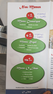 O Liban à Courbevoie MENU / CARTE