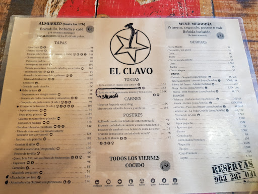Restaurante Taberna El Clavo en Valencia