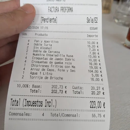 Restaurante Restaurante Balear Valdebebas en Madrid