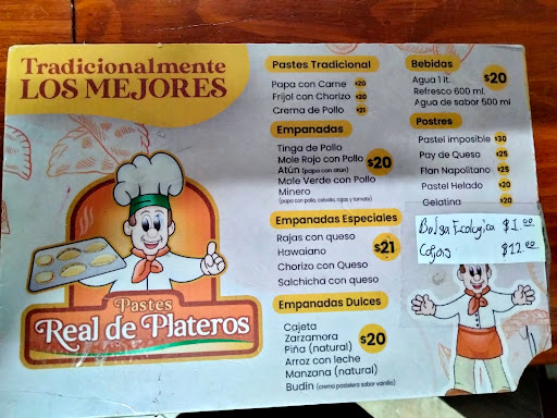 Restaurante Pastes real de plateros en Pachuca de Soto