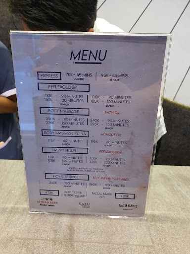 Yi Tiao Xian Family Massage & Reflexology (Pluit) in Pluit, Penjaringan ...