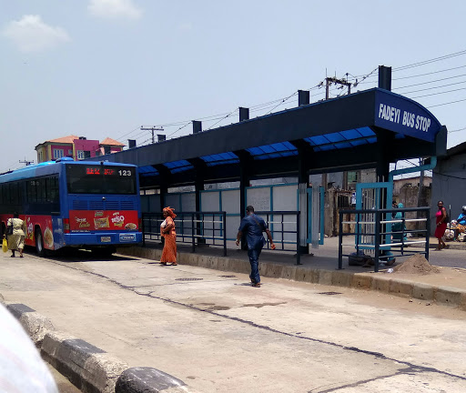 BRT Bus Stop, Alakija St, Surulere, Lagos, Nigeria, Transportation ...