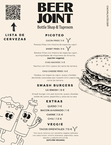 Restaurante Beer Joint Madrid en Madrid