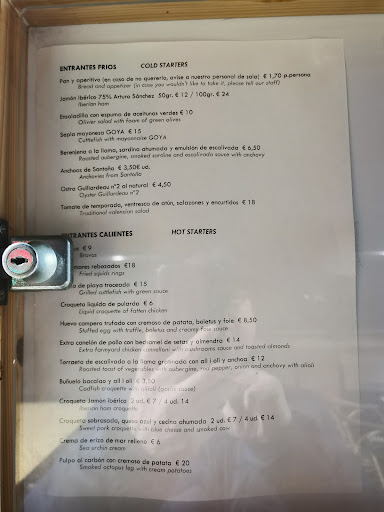 Restaurante Restaurante Goya Gallery en Valencia