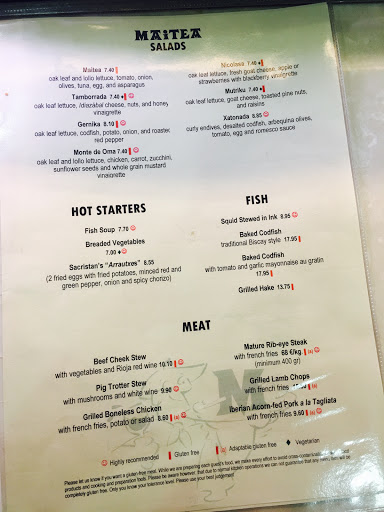 Restaurante Maitea Taberna en Barcelona