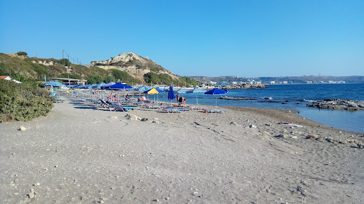 Mandomata Beach 🏖️ Rhodes island, Greece - detailed features, map, photos