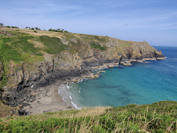 Housel Bay beach 🏖️ Landewednack, Cornwall, Združeno kraljestvo Velike ...