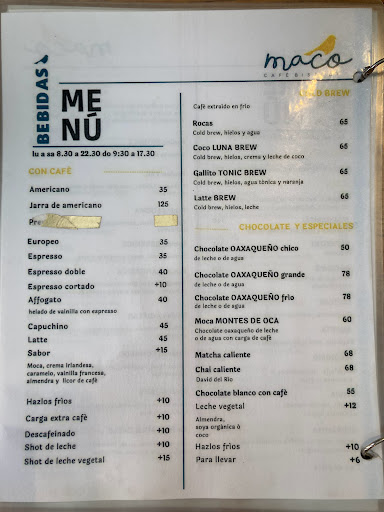 Restaurante Maco café, México en Querétaro