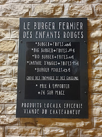 Burger fermier des Enfants Rouges à Wimereux MENU / CARTE