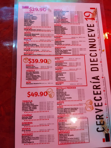 Restaurante Cerveceria 19 en Chihuahua