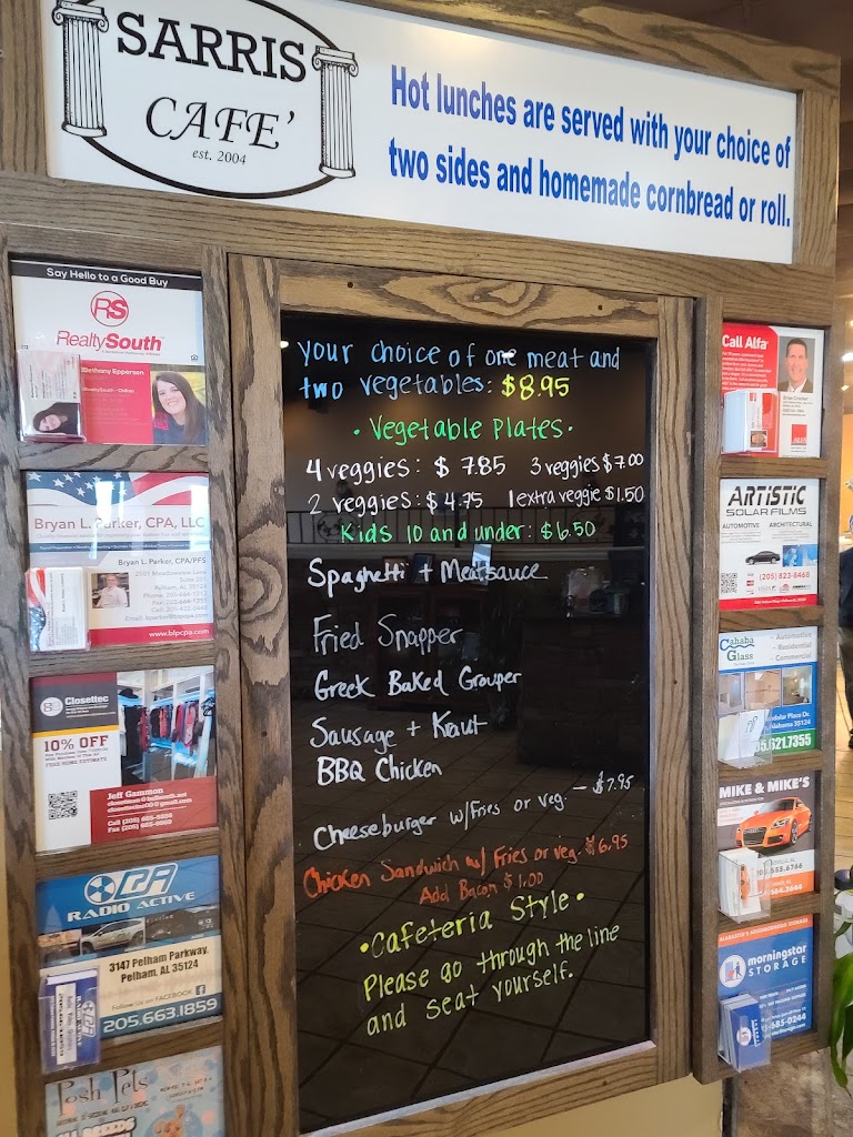 Sarris Cafe - Alabaster, AL 35124 - Menu, Hours, Reviews and Contact