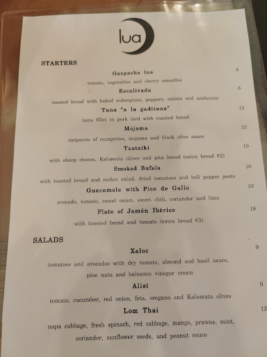 Restaurante lua wine&soul food en Cadaqués