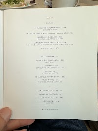 Café Dior à Paris MENU / CARTE