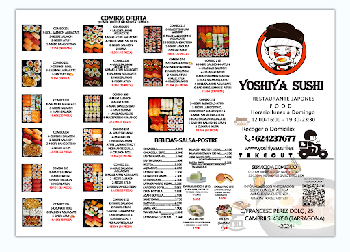 Restaurante yoshiya sushi en Cambrils