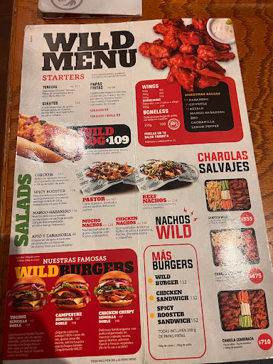 Restaurante Wild Rooster Wing Bar en Chihuahua